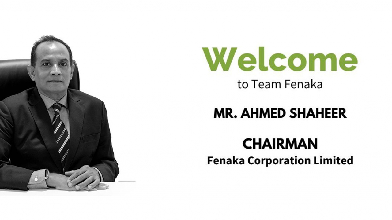 Welcoming Ahmed Shaheer as the New Chairman of Fenaka - Fenaka